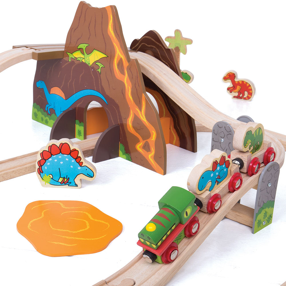 Dinosaur Range | Toy Trains | Bigjigs Rail – BigjigsRail.com