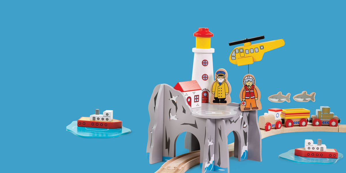 Coastal Range | Toy Trains | Bigjigs Rail – BigjigsRail.com