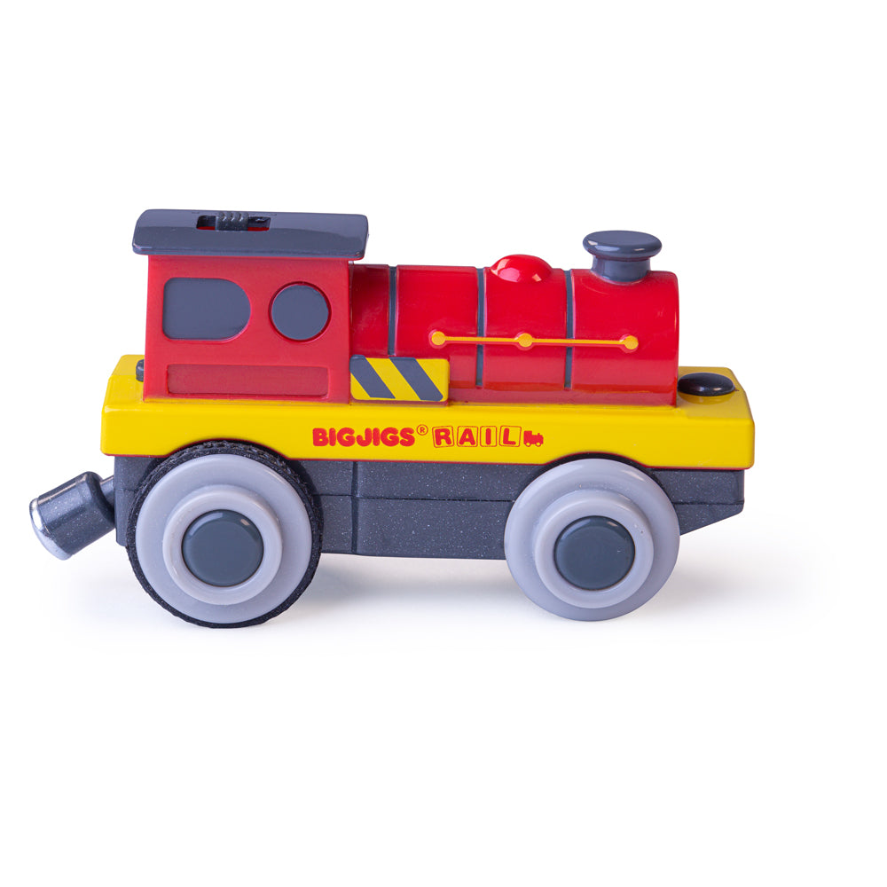 Mighty Red Loco (Battery Operated Engine) | Wooden Railway | Bigjigs ...