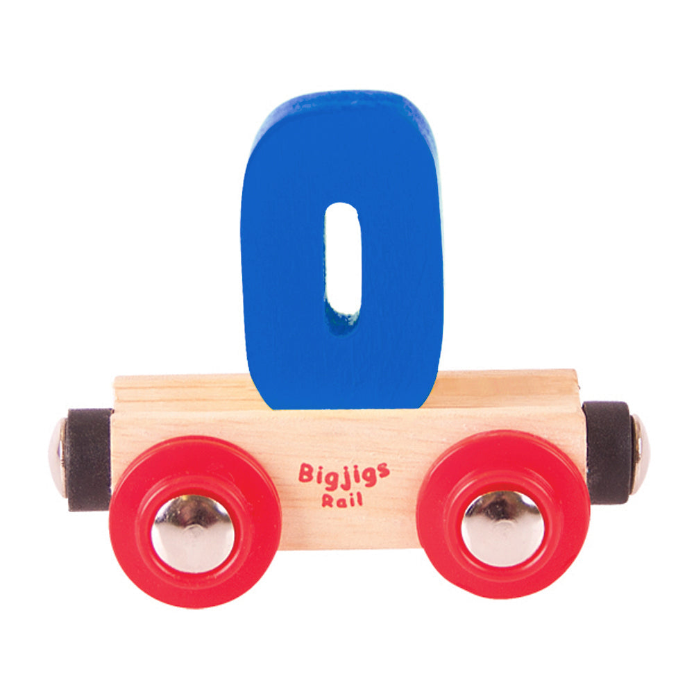 Personalised Wood Rail Name Letters & Numbers | Dark Blue Number 0 ...